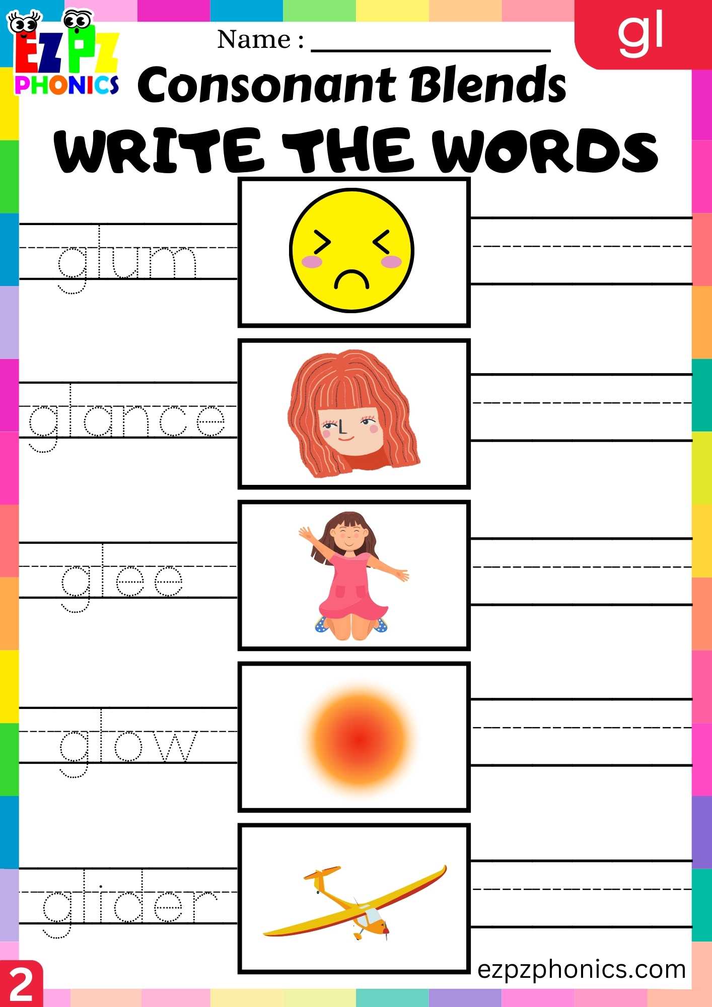 Group2 GL Words Write The Words Phonics Consonant Blends Worksheet ... Group2 GL Words Write The Words Phonics Consonant Blends Worksheet ...